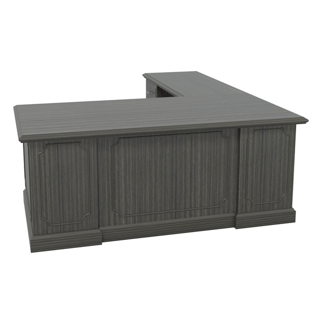 Traditional Wood Veneer Executive L Shape CEO Table Left Home table