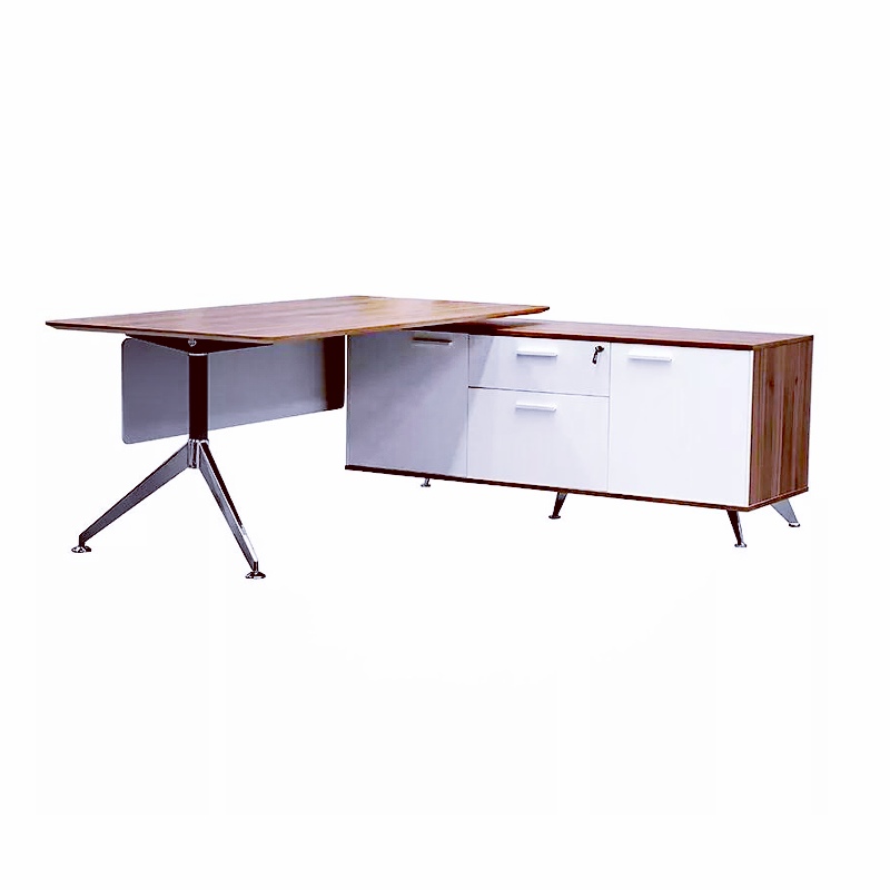 OEM Cheap Price Eiffel Executive Office Desk with Combo Cabinet China