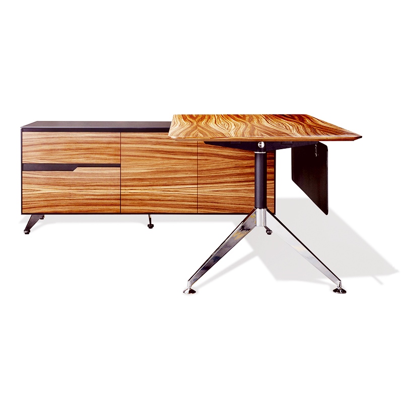 OEM Cheap Price Eiffel Executive Office Desk with Combo Cabinet China