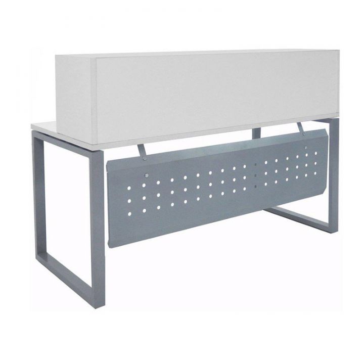 Contemporary Series Laminate Reception Desk with Metal Base