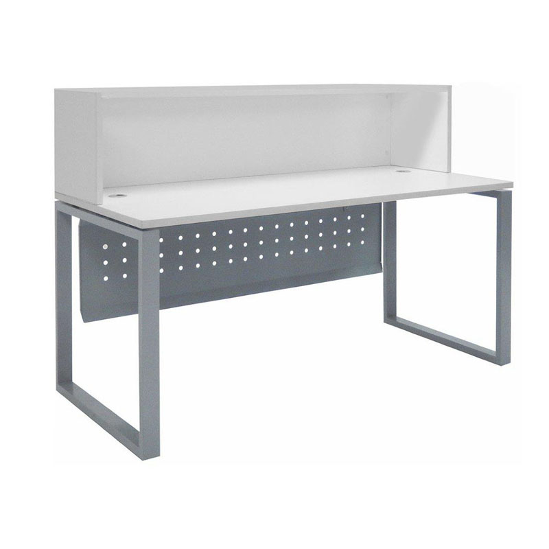 Contemporary Series Laminate Reception Desk with Metal Base