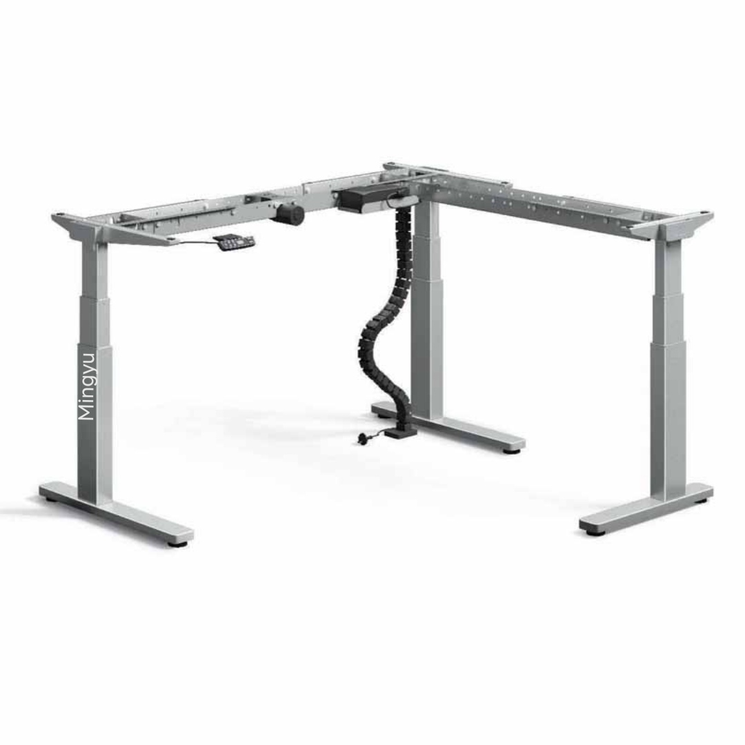 OEM Electric Height Adjustable Corner Workstation Steel Frame China